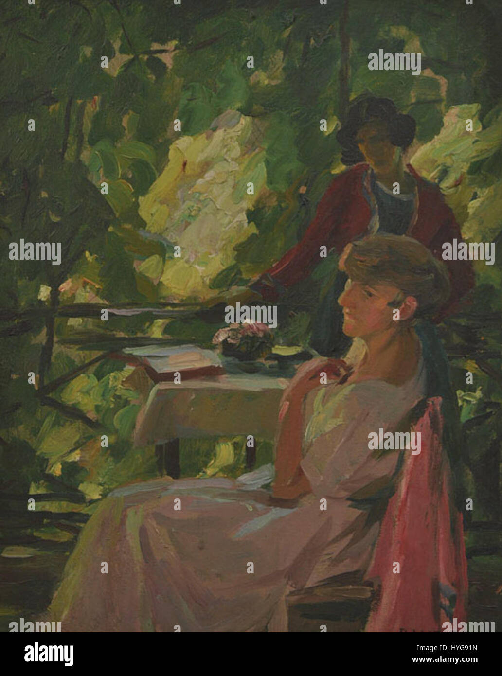 'Frauen im Park' by Robert Weise portrays women in a park setting ...