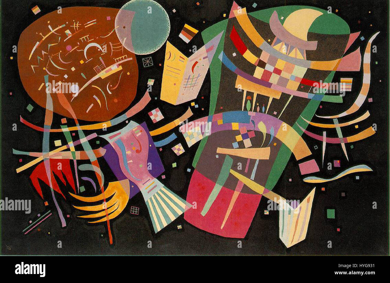 'Composition 10' by Vassily Kandinsky is a prominent example of ...