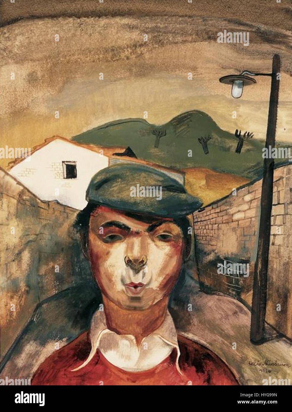 'Self Portrait Whistling' is a 1936 painting that captures the artist’s ...