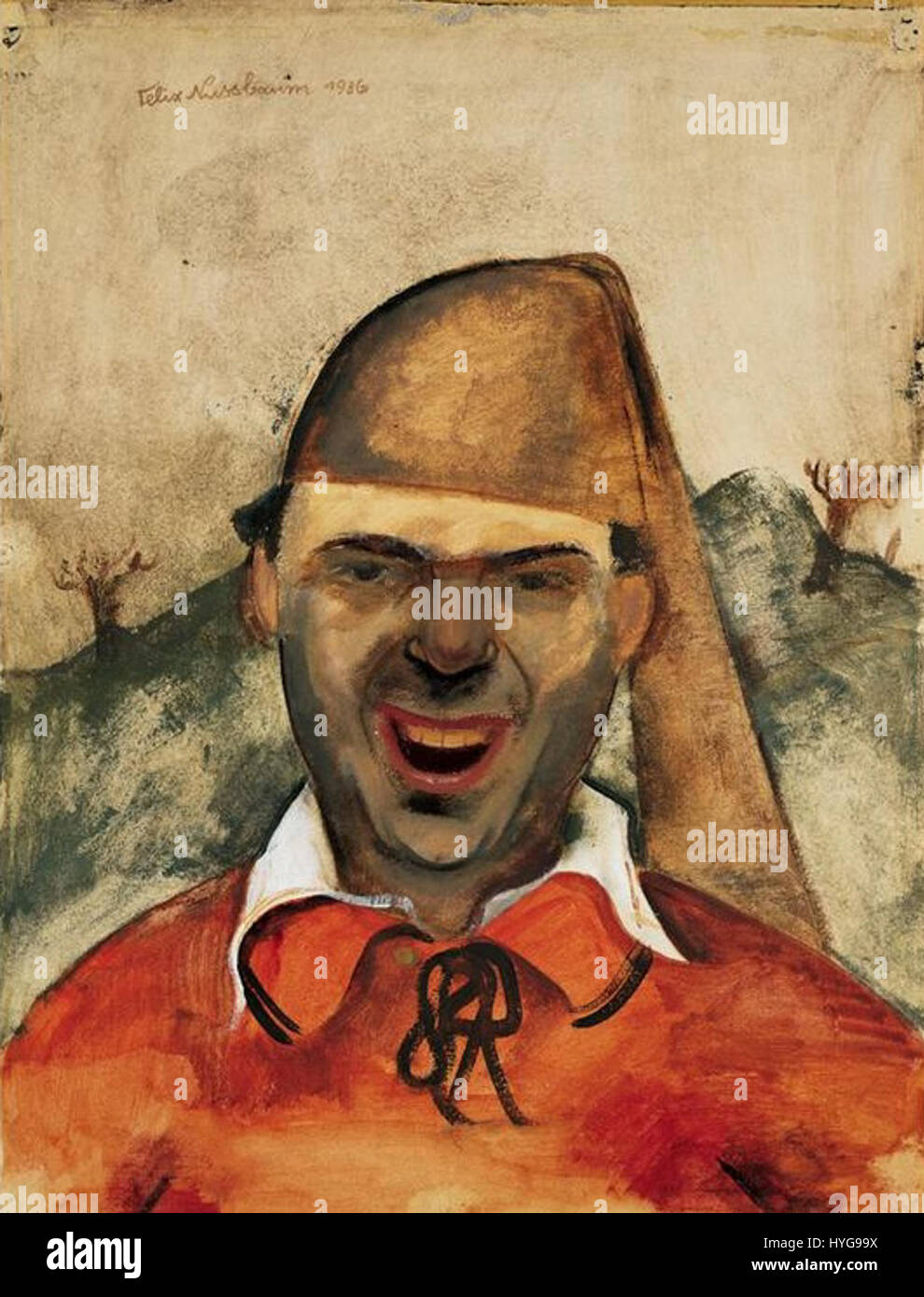 Self Portrait with Crazy Laugh, 1936 Stock Photo - Alamy