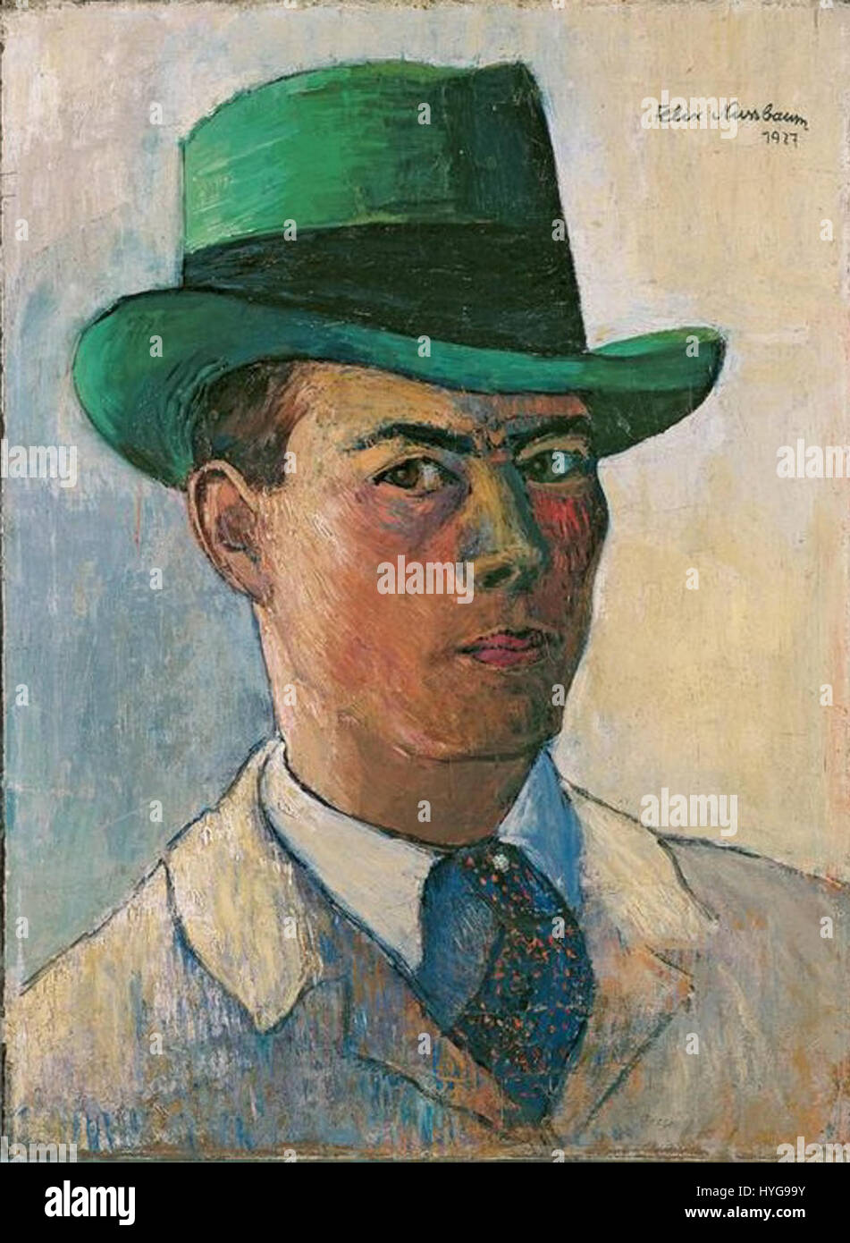 This self-portrait from 1927 showcases the artist wearing a distinctive ...