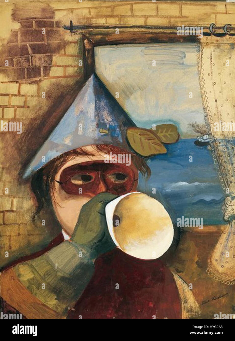 Self portrait mask paper hi-res stock photography and images - Alamy