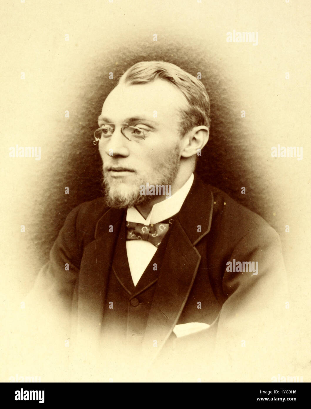 A portrait of Paul Otlet, a Belgian pioneer in information science and ...