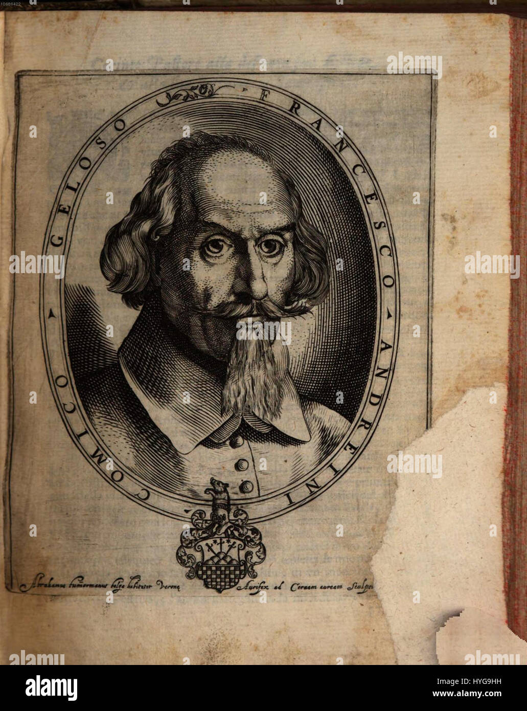 This engraved portrait of Francesco Andreini is from 'Le Bravure del ...