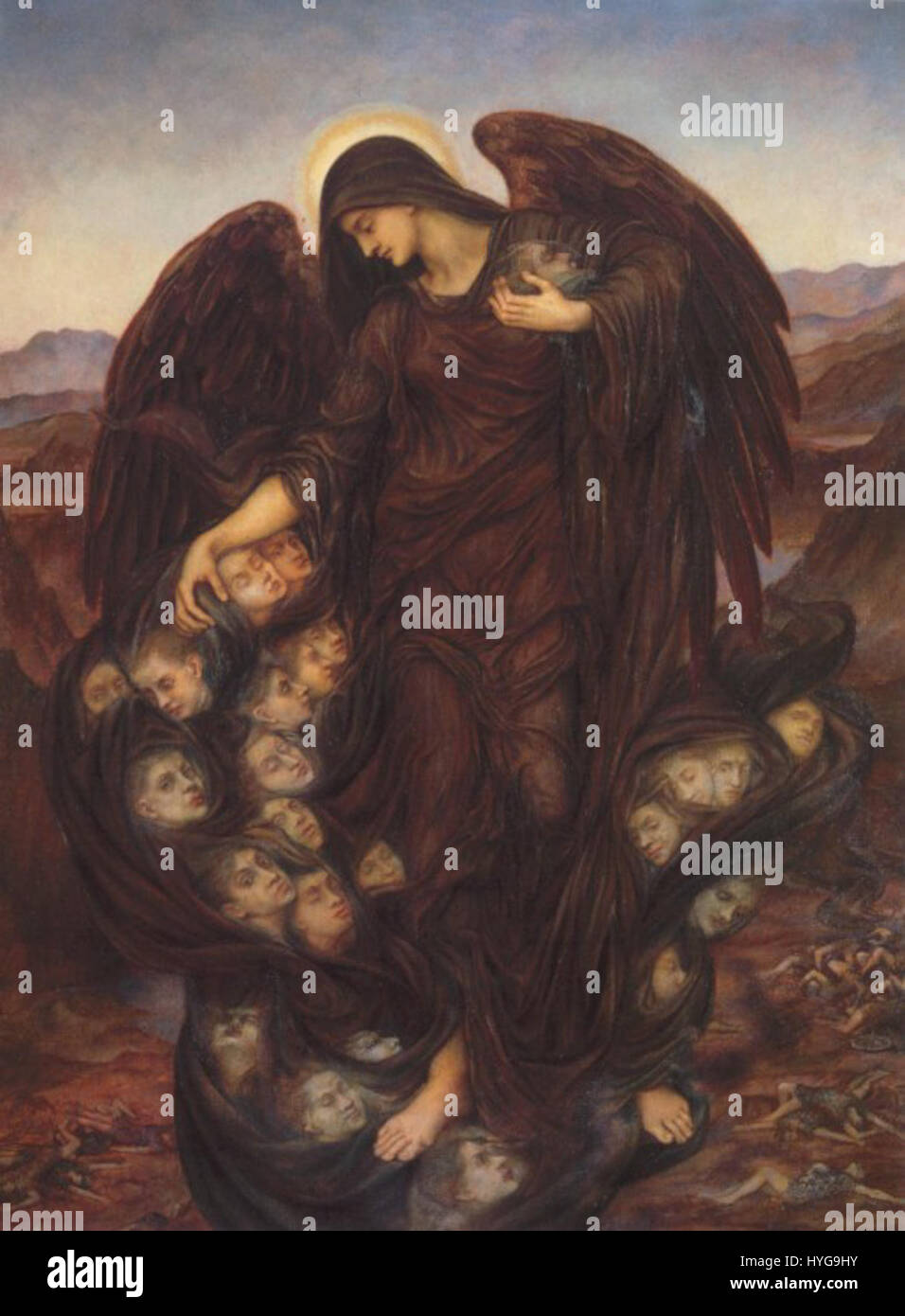 'The Field of the Slain' by Evelyn de Morgan is a painting that depicts ...