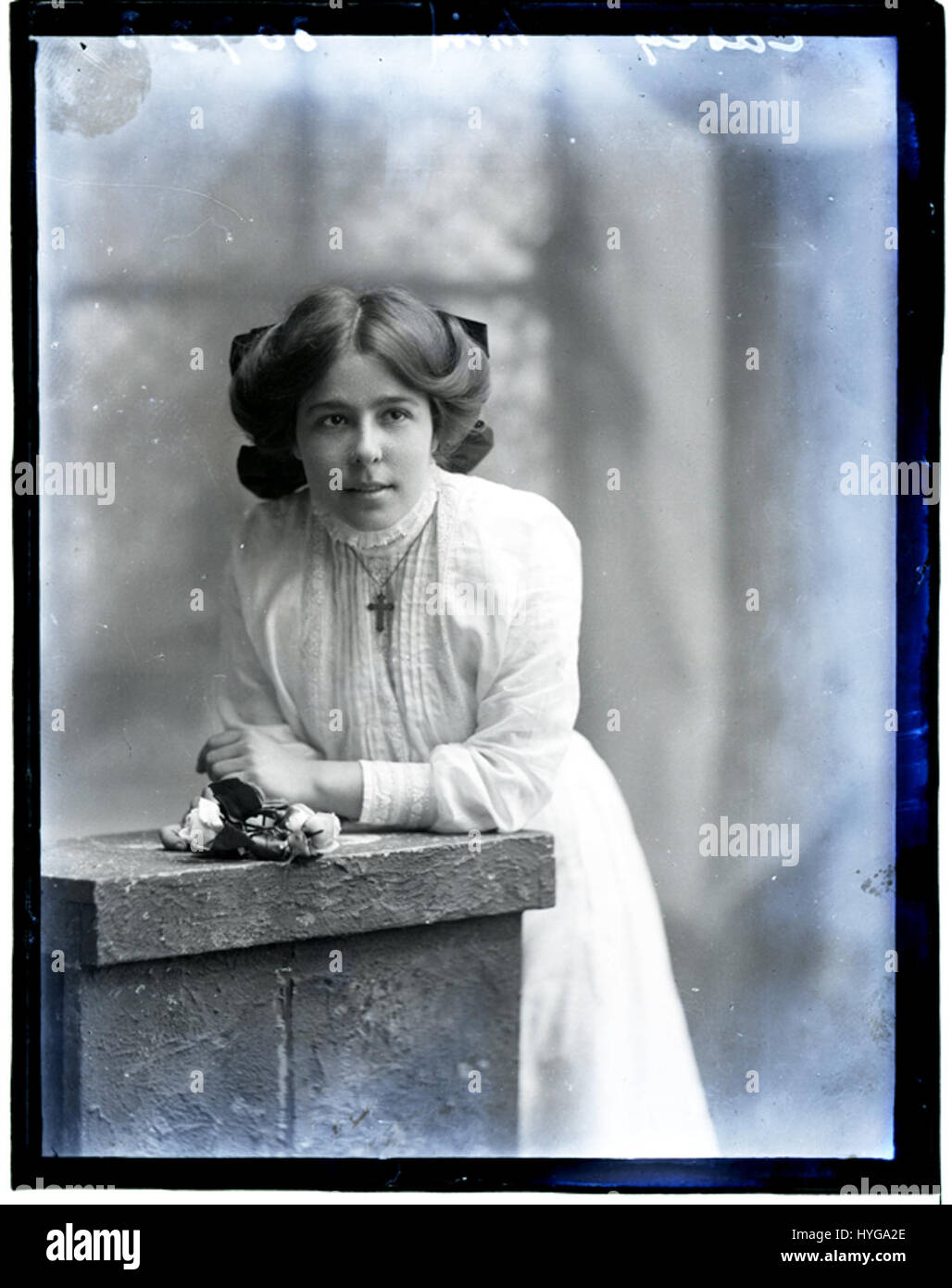 A photograph of Miss Casey, taken on April 10, 1910. This image was ...