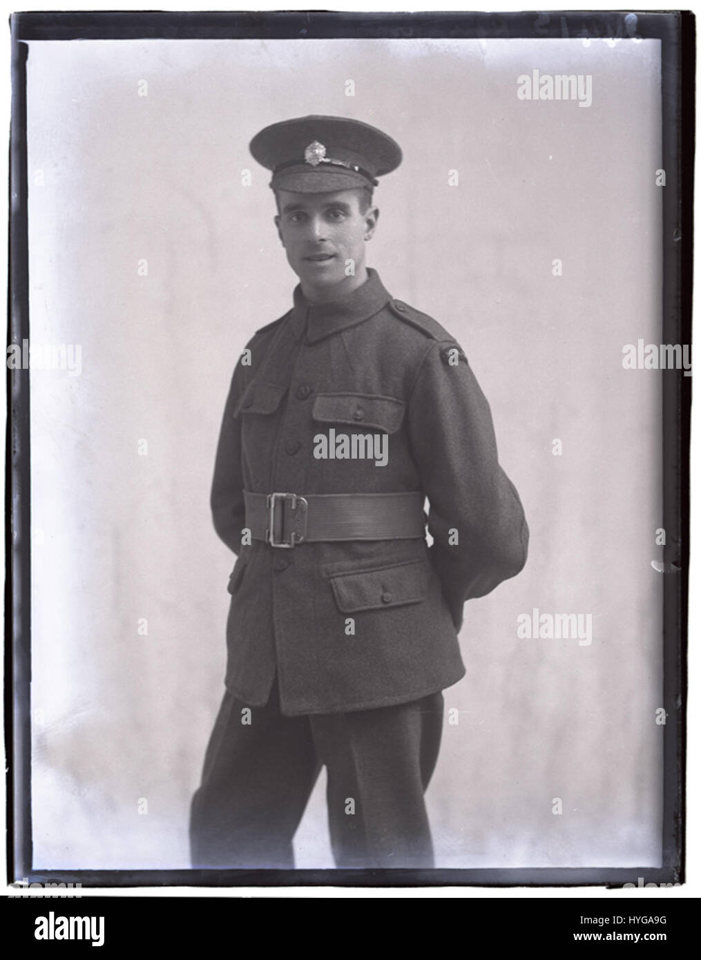 'Rifleman Barns, 21 Dec 1915' is a historical image capturing a soldier ...