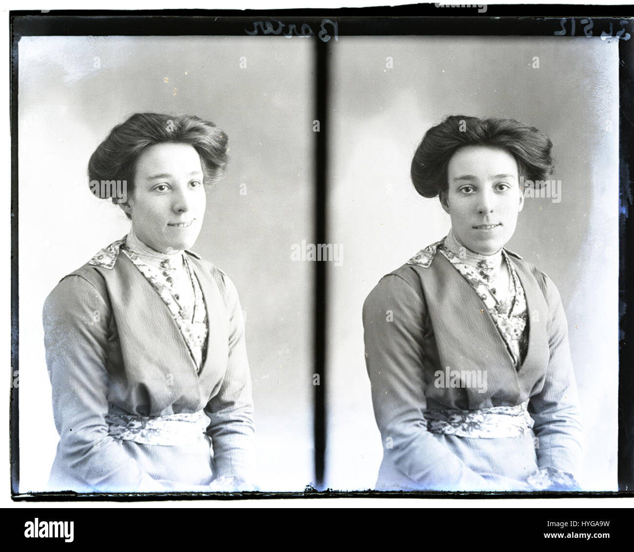 'Miss Barter' is a photograph taken on March 9, 1916, capturing a woman ...