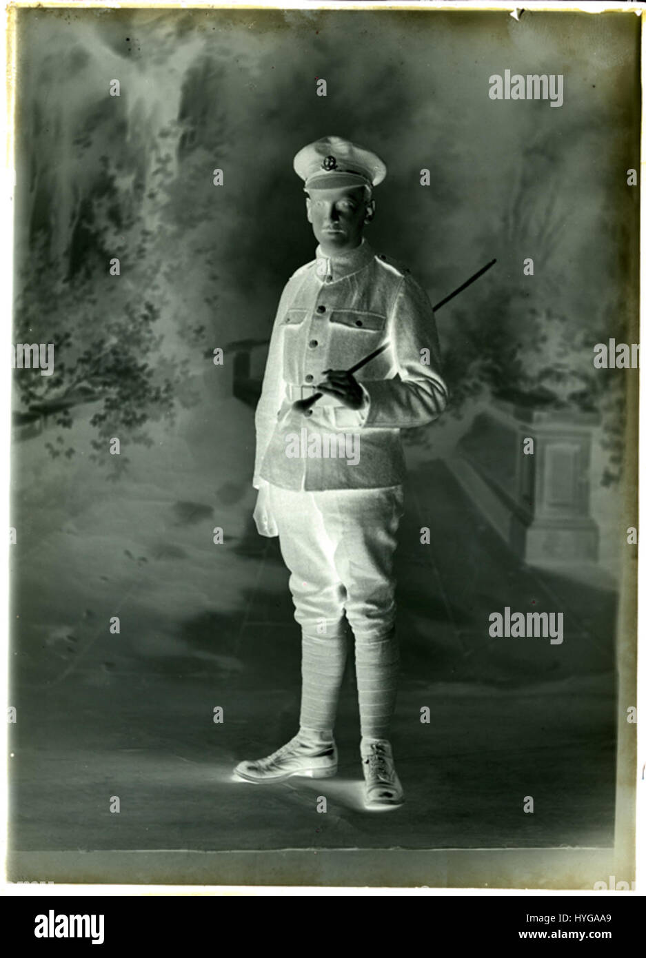 This historical photograph shows Private C.G. Lovegrove on July 10 ...