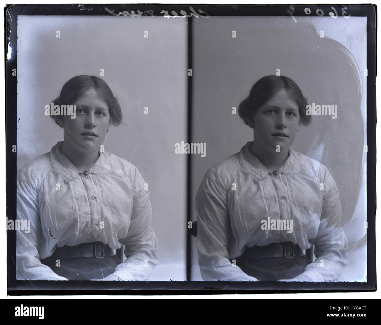 A portrait photograph of Miss Cheeseman, taken on 26 August 1915 ...