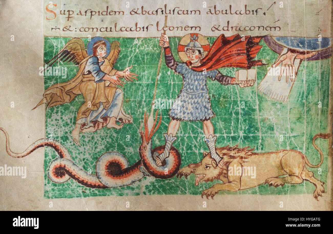 The *Stuttgart Psalter* is a 9th-century illuminated manuscript, with ...