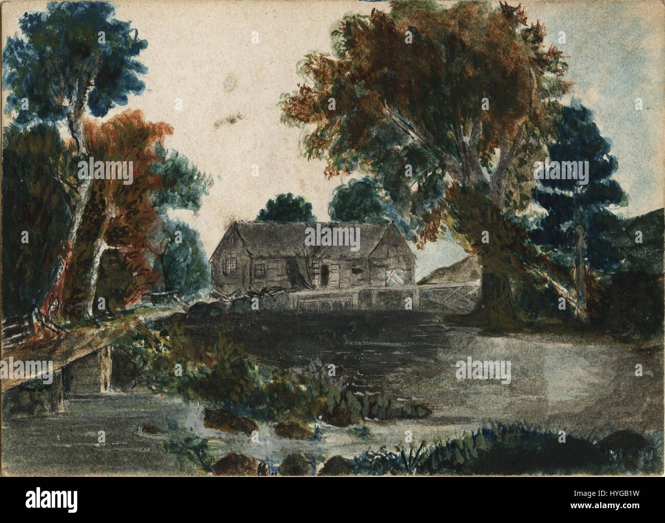 *Farm Scene* (1847) by Winslow Homer is an early American painting ...