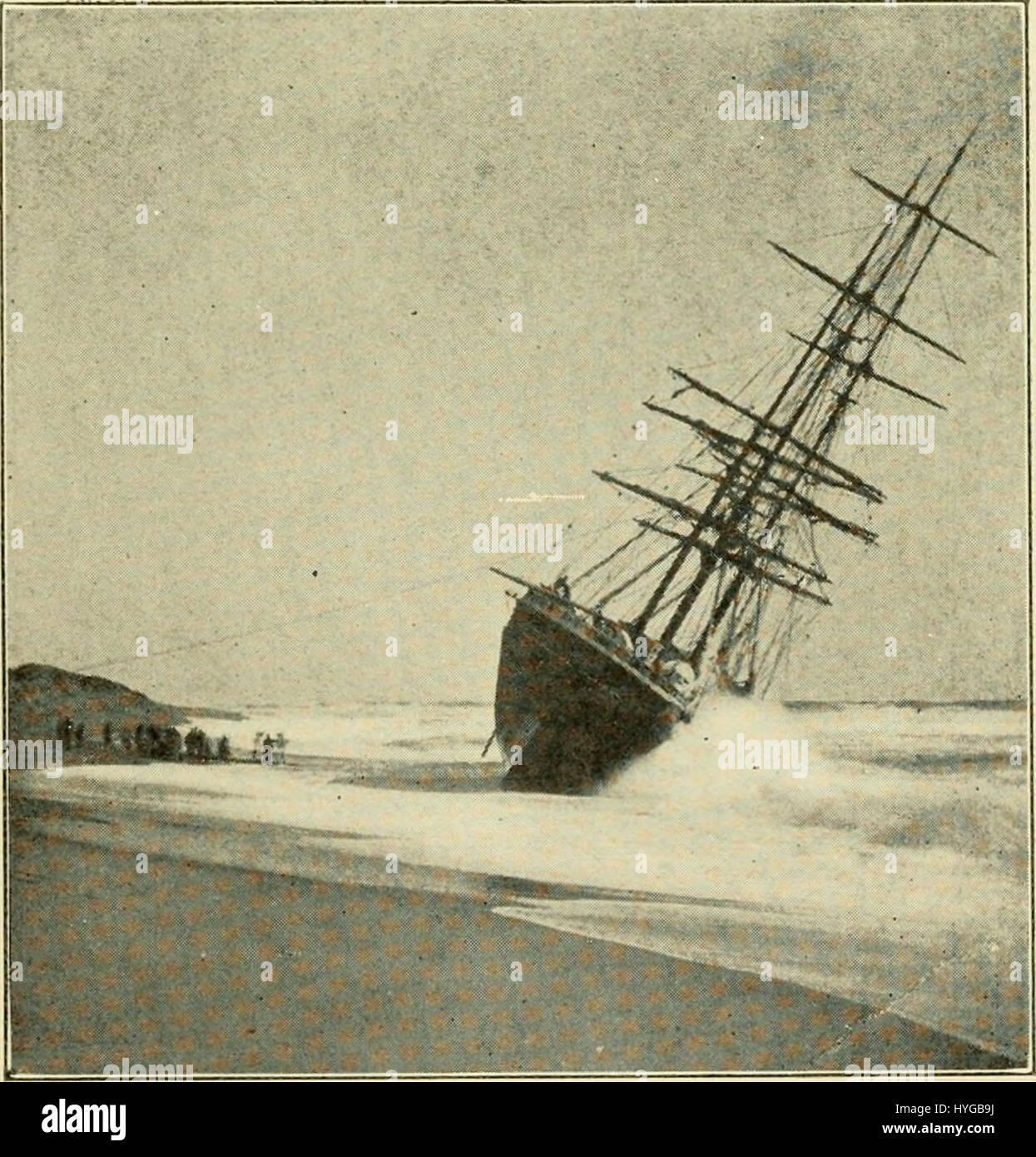 In 1877, the Bark W.F. Marshall wrecked off the coast of Nantucket ...