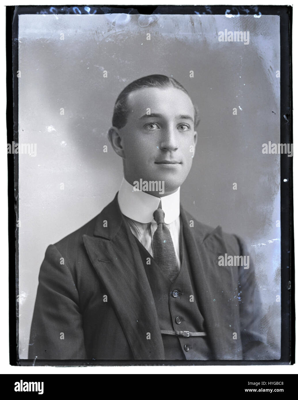 This portrait of Mr. J.C. Ellis, painted on August 25, 1910, captures a ...