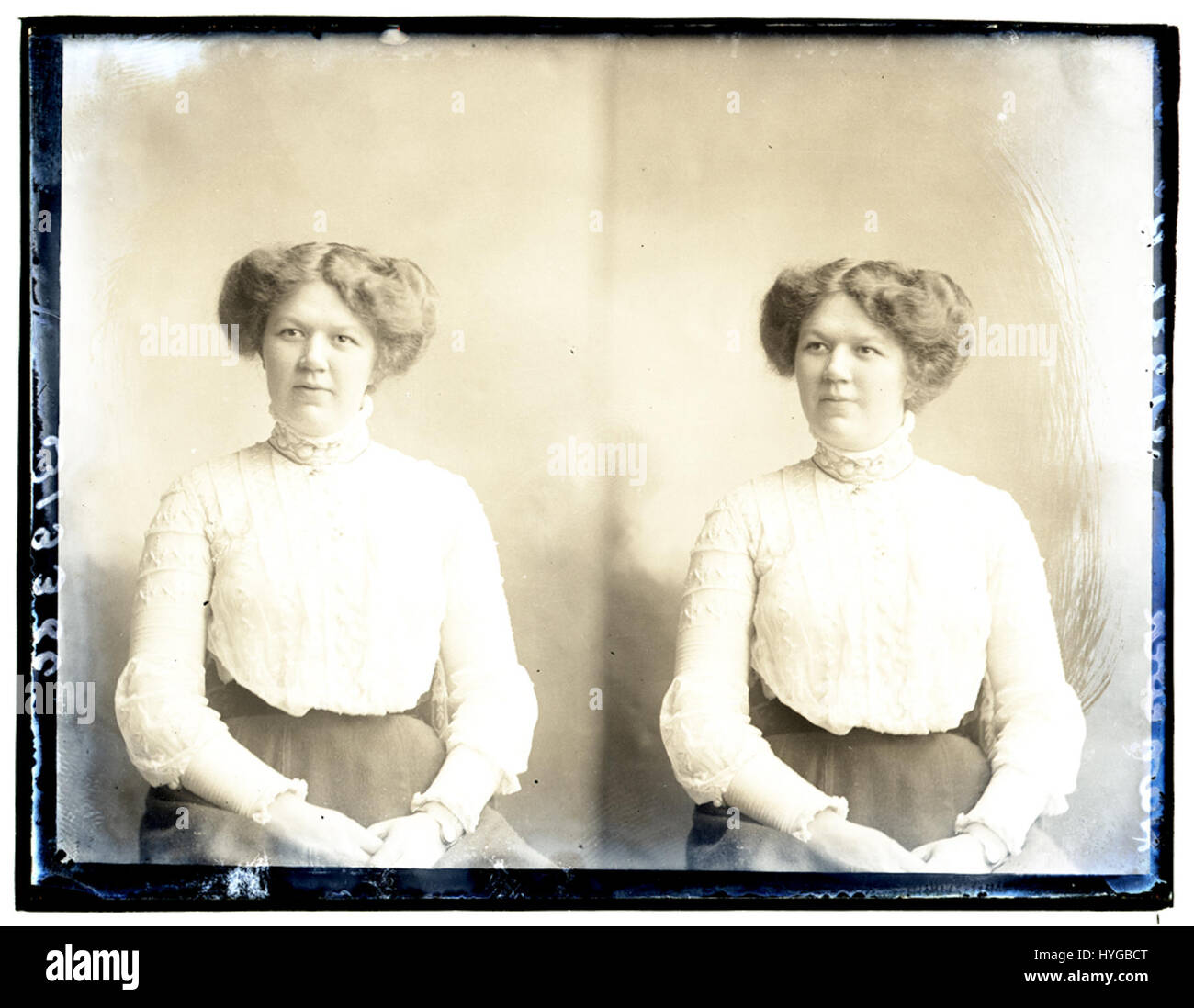 This portrait of Miss Hancock, dated February 20, 1911, captures the ...