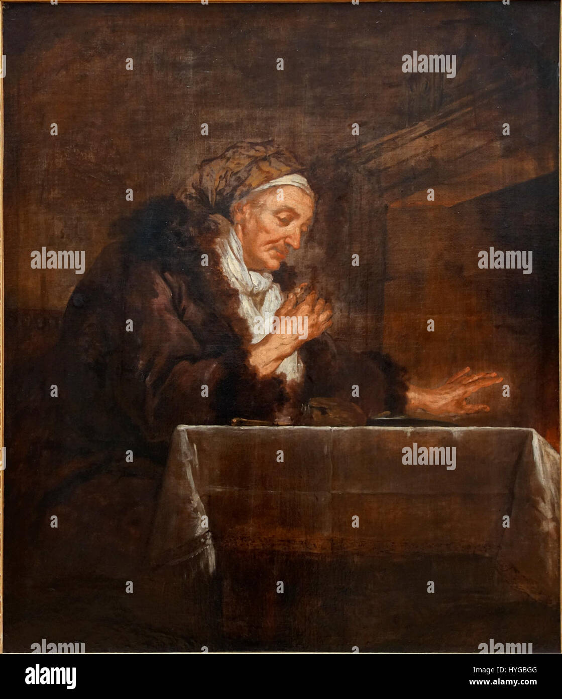 This 18th-century French portrait by de Troy captures an older woman ...