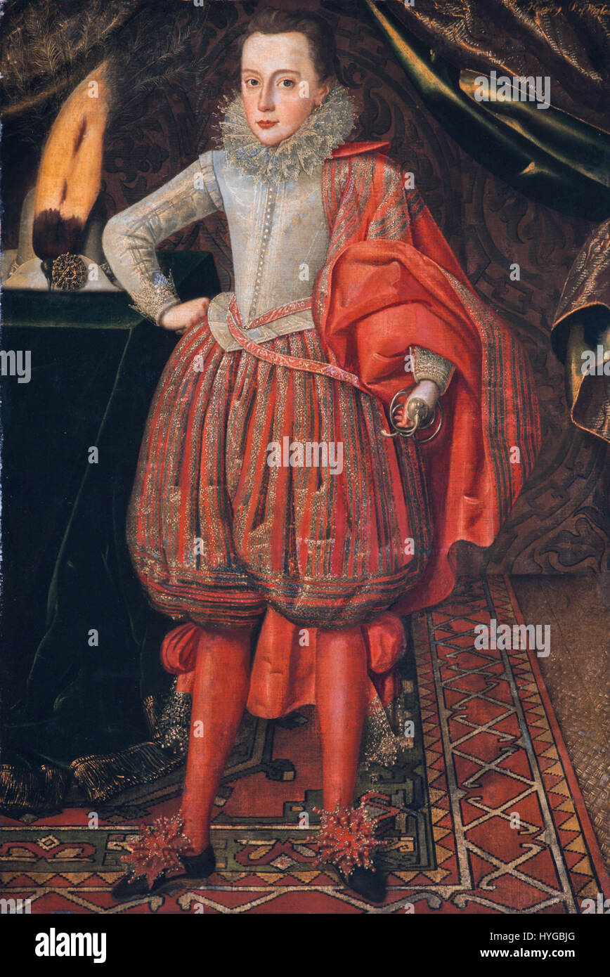 This portrait depicts a young Charles I of England, who was King from ...