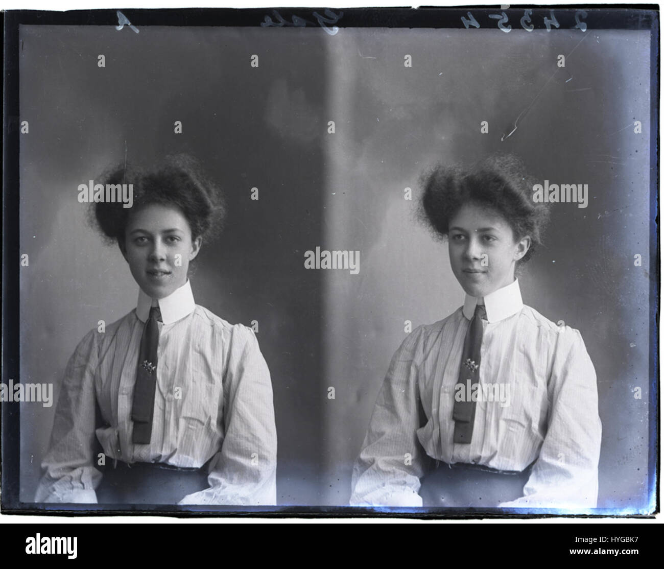 This photograph, taken in December 1907, features a portrait of Miss ...