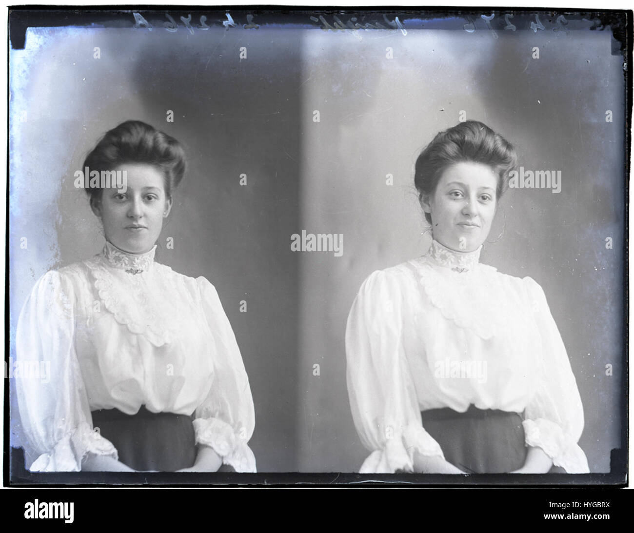 A vintage photograph from December 18, 1907, capturing a woman named ...