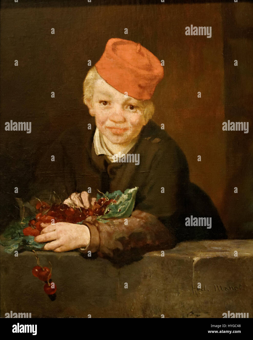 Boy with cherries édouard manet hi-res stock photography and images - Alamy