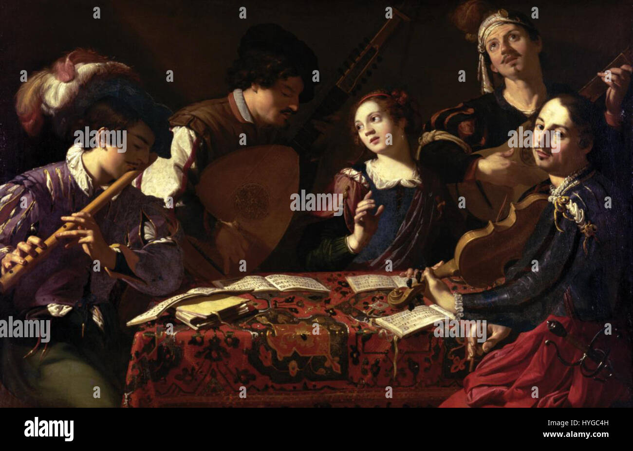 Rombouts The Concert Stock Photo - Alamy