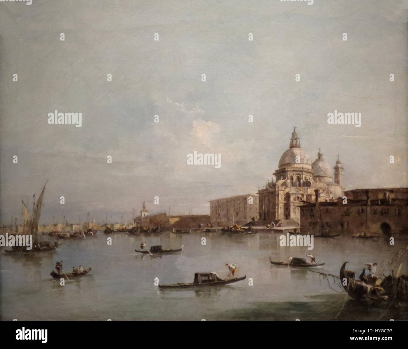 Francesco Guardi’s 'View of the Santa Maria della Salute' depicts the ...
