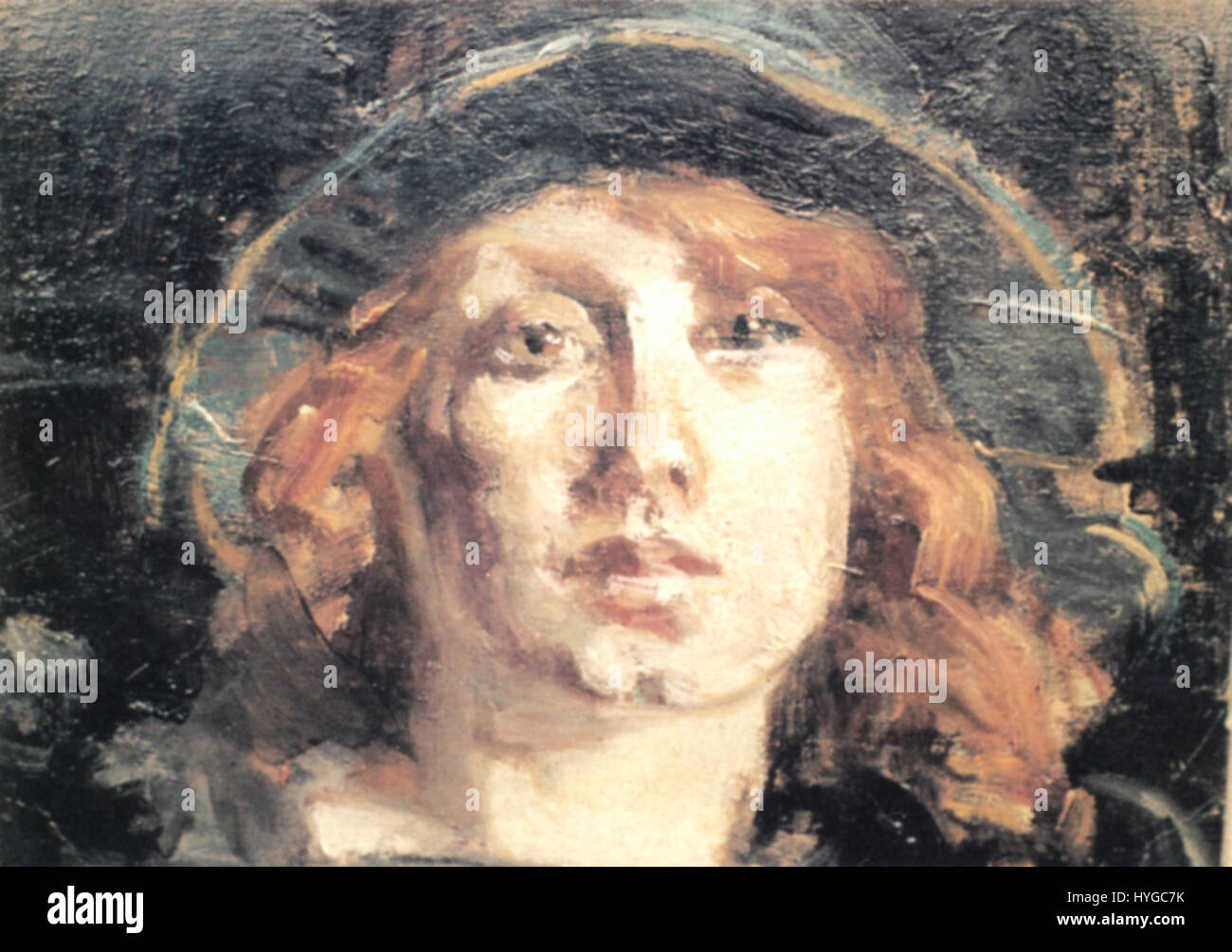 ‘The Blue Hat’ by Sarah Purser, painted in 1923, portrays a woman ...