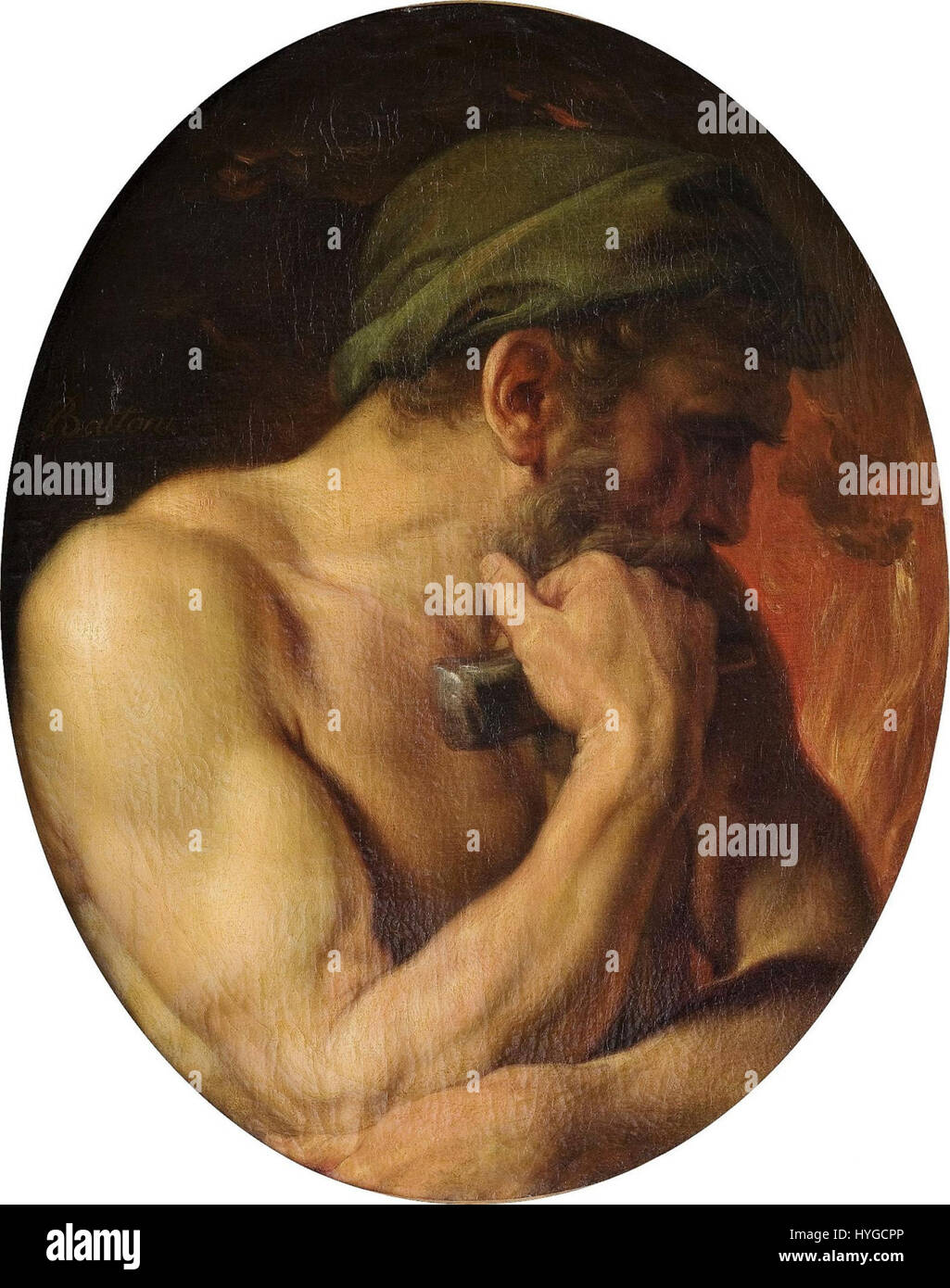 'Vulcan' by Pompeo Batoni depicts the Roman god of fire and ...