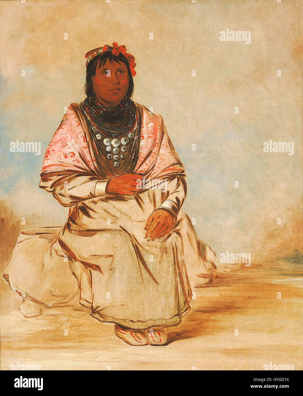 This portrait of a Seminole woman represents the indigenous Seminole ...