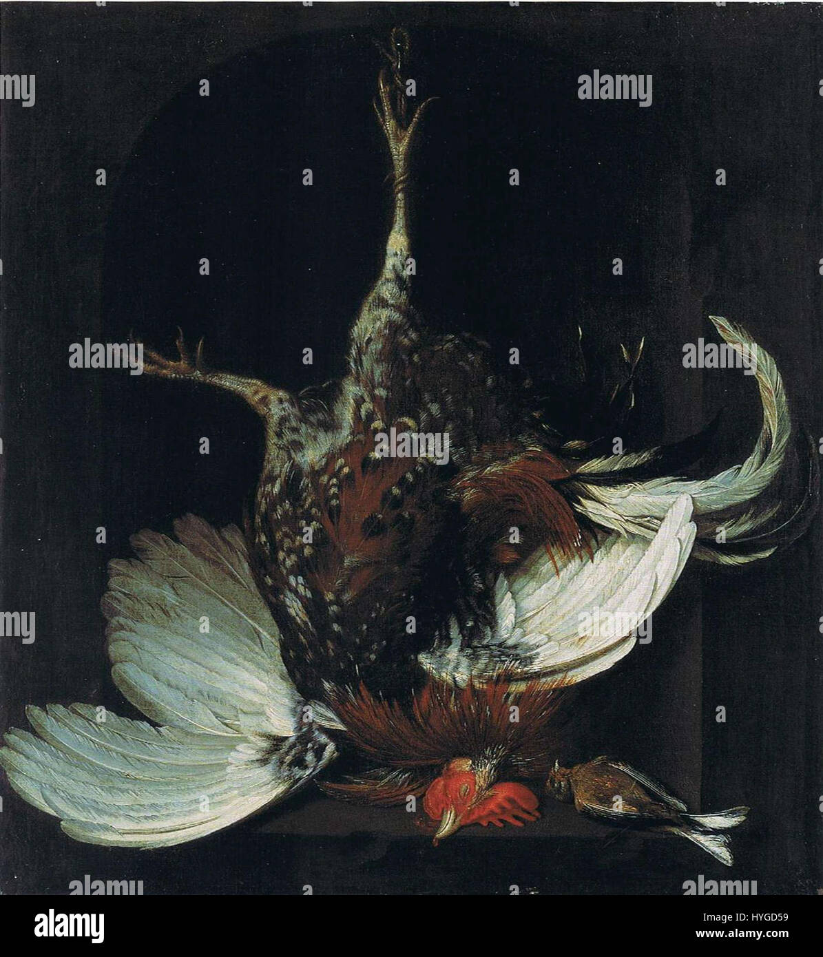 'Hunting Still Life' by Jan Weenix is a 17th-century Dutch painting ...
