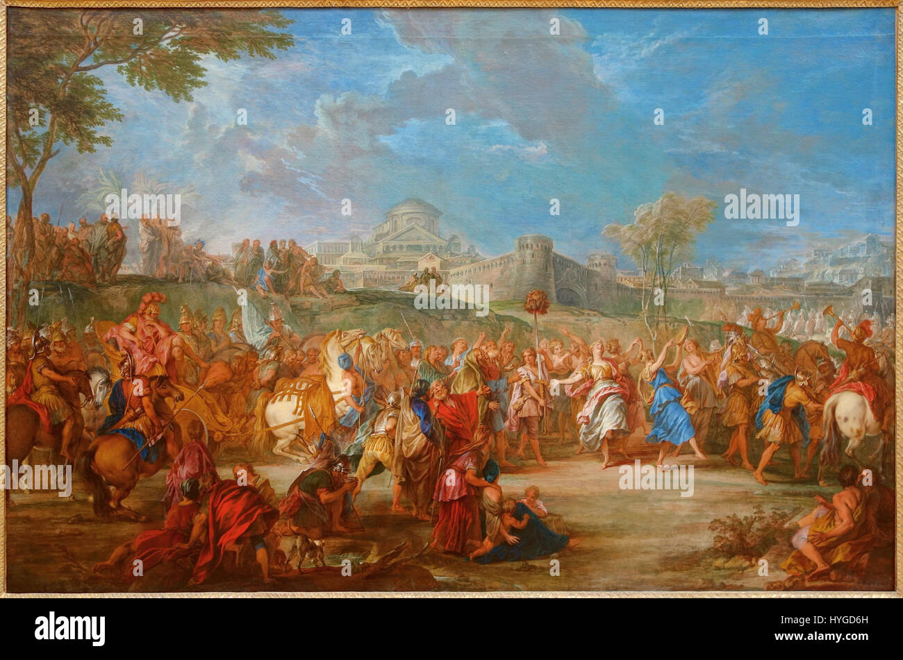 'Triomphe de David' by Bertin depicts the biblical victory of King ...