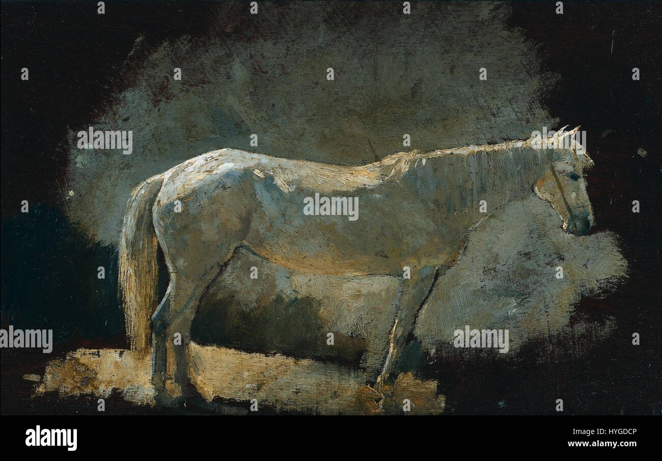 Winslow Homer’s 'White Mare' captures a majestic horse in a calm rural ...