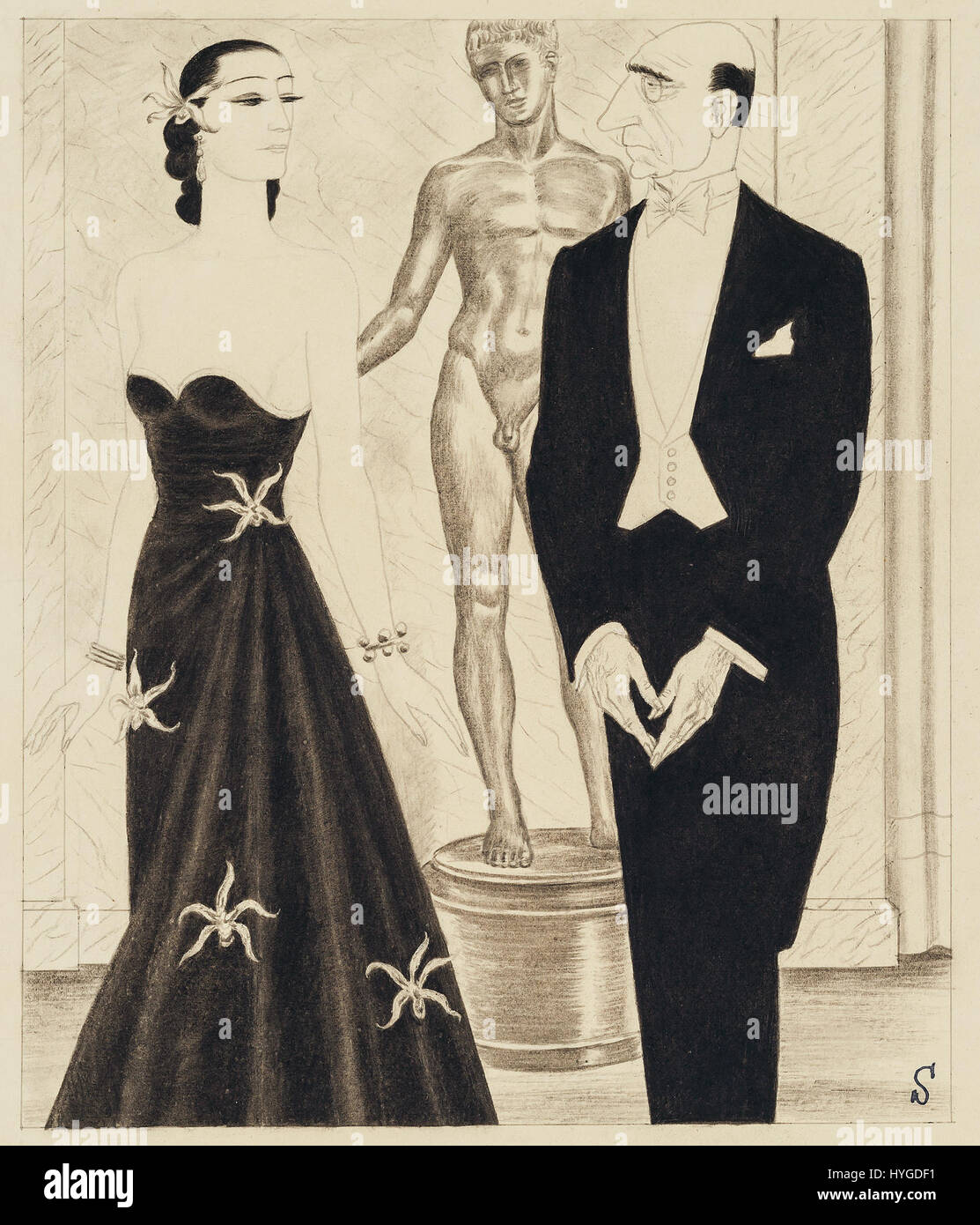 Erich Schilling, a German artist, created 'Der Filmstar,' a work that ...