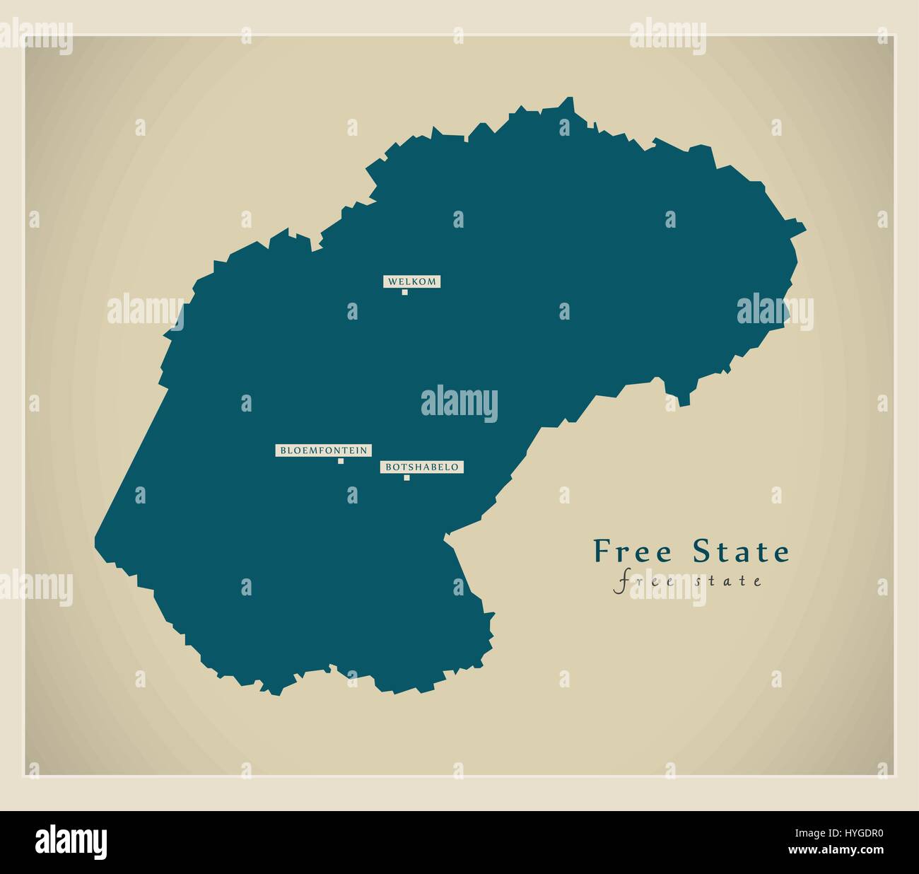 South Africa Map Provinces High Resolution Stock Photography and Images ...