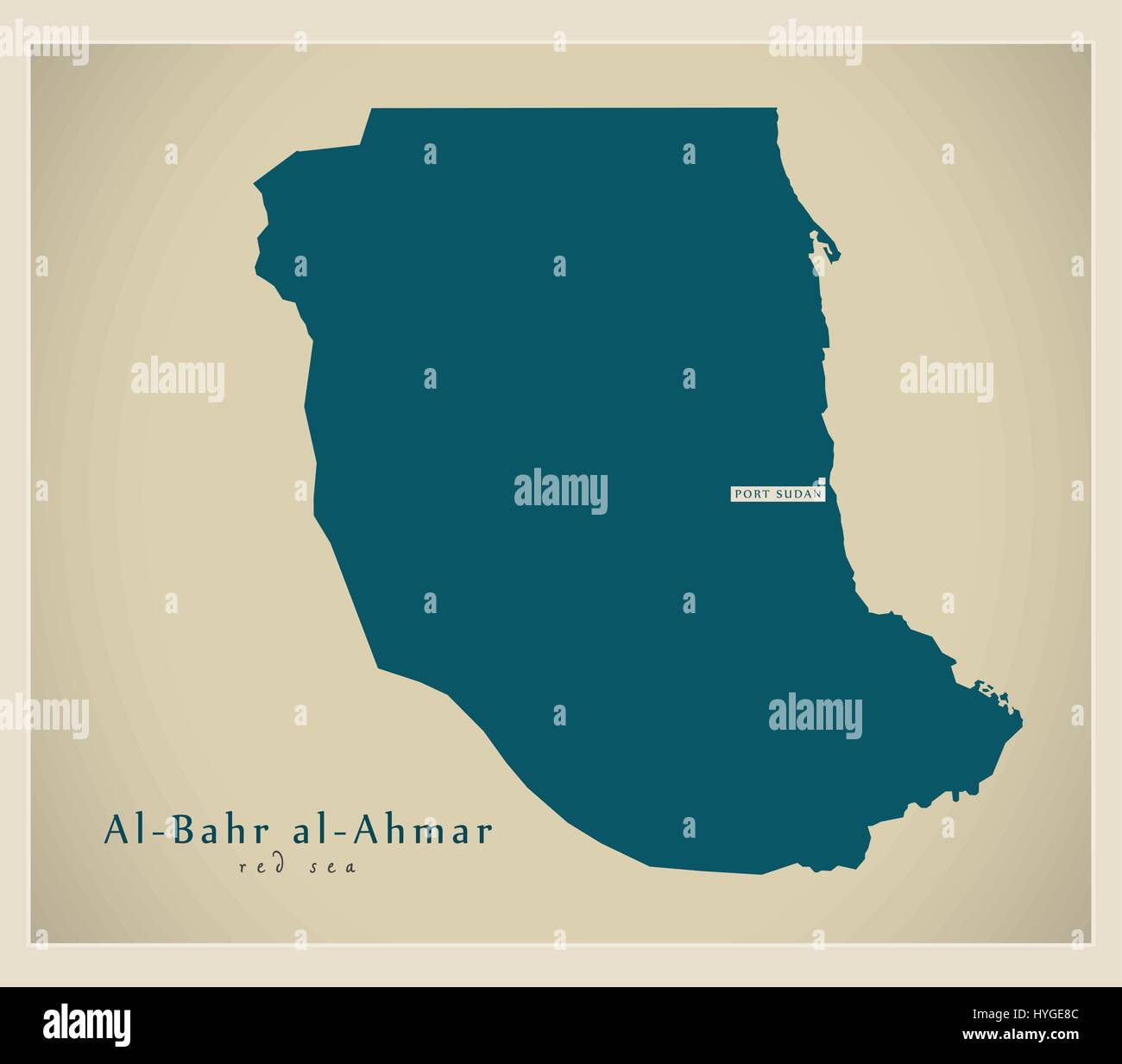 Al bahr al ahmar vector map hi-res stock photography and images - Alamy