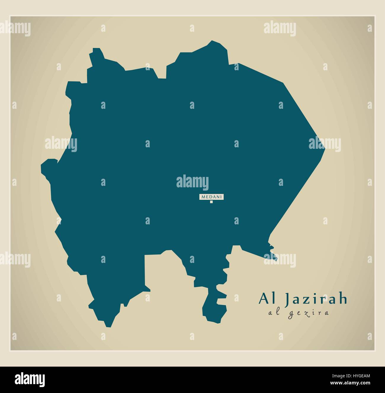 Administrative divisions of sudan map hi-res stock photography and ...