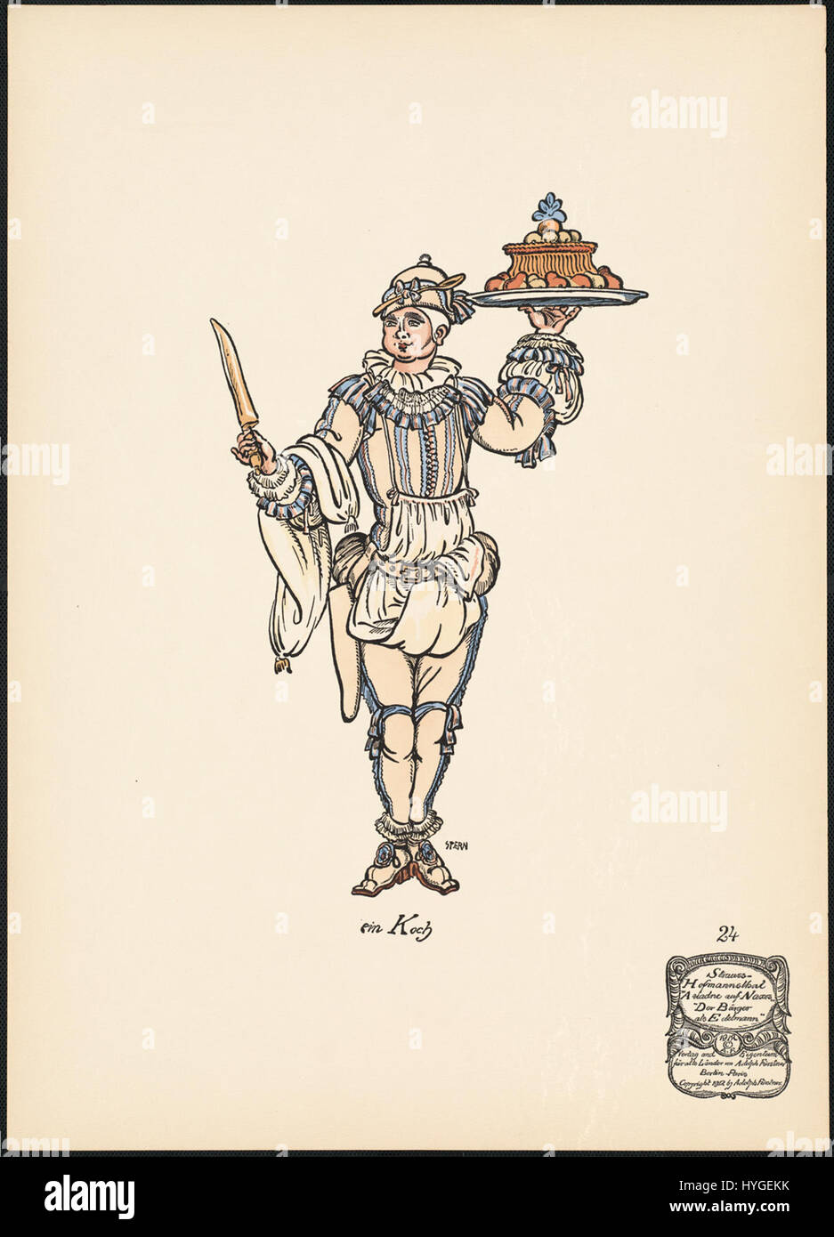 'Ein Koch' (A Cook) is an artwork housed in the Boston Public Library ...
