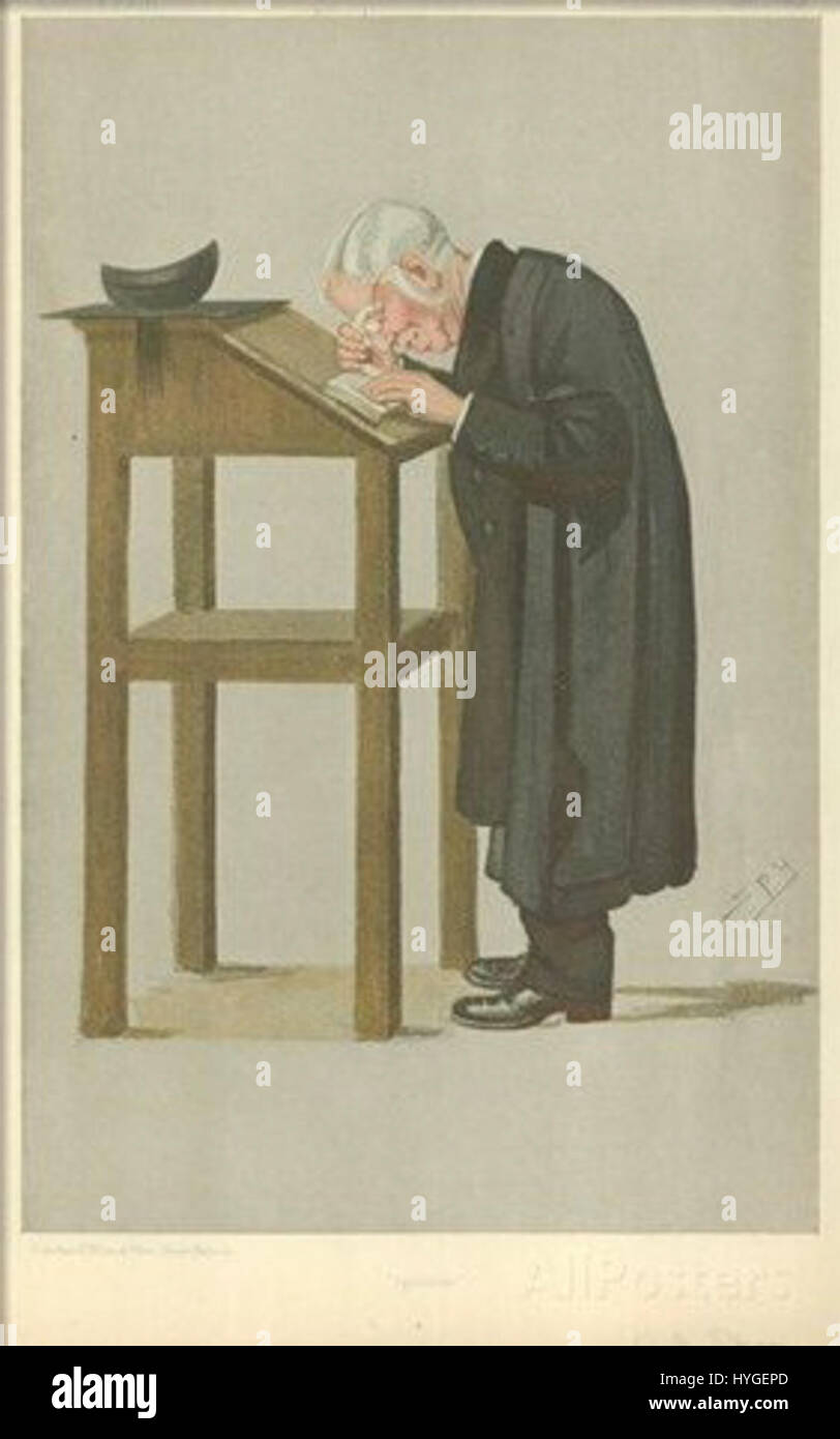 William Archibald Spooner's caricature, published in 'Vanity Fair' on ...