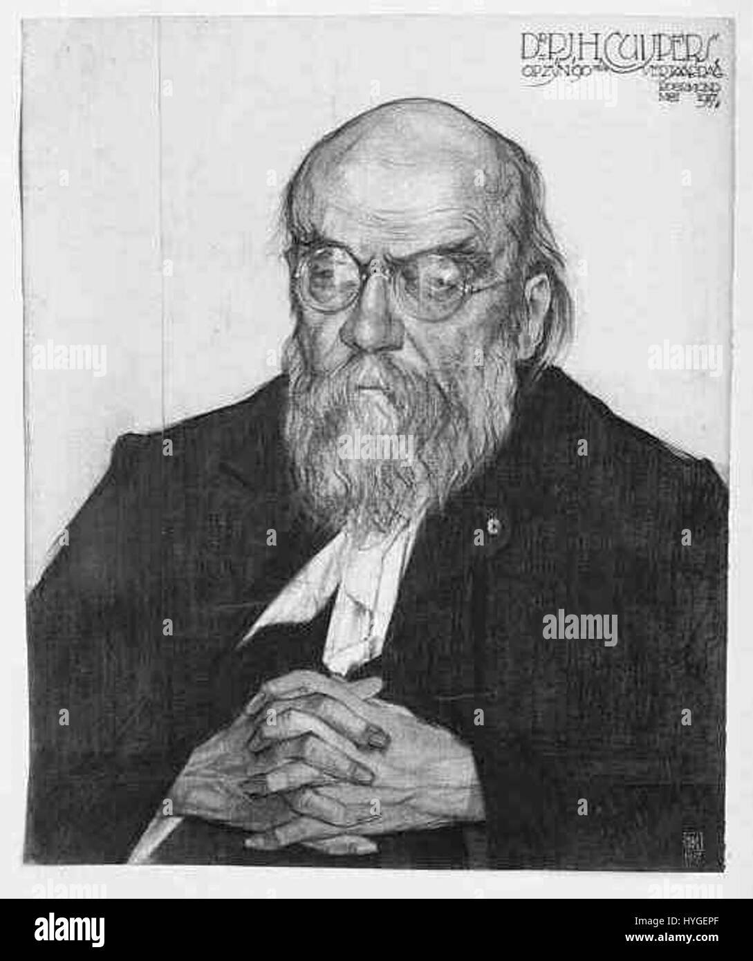 This portrait of Pierre Cuypers, created by Michel de Klerk, portrays ...