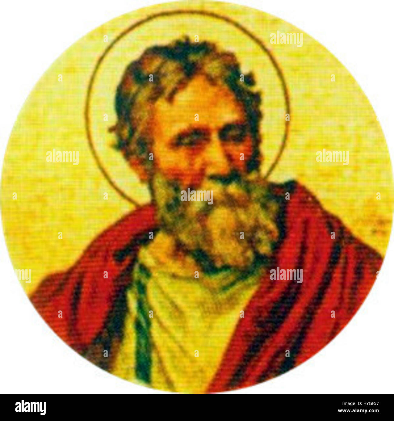 This depiction of St. Agatho shows the saint as a symbol of piety and ...