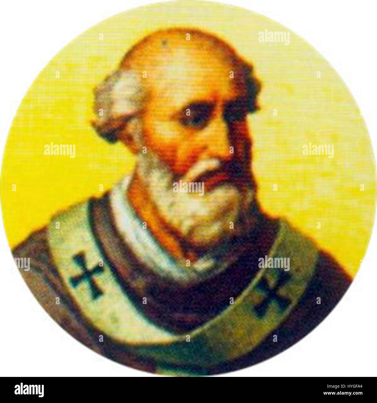 Pope Urban II, in the year 159, is depicted in religious iconography as ...