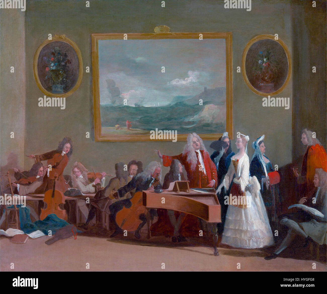 Marco Ricci’s 'Rehearsal of an Opera' captures a scene from an opera ...