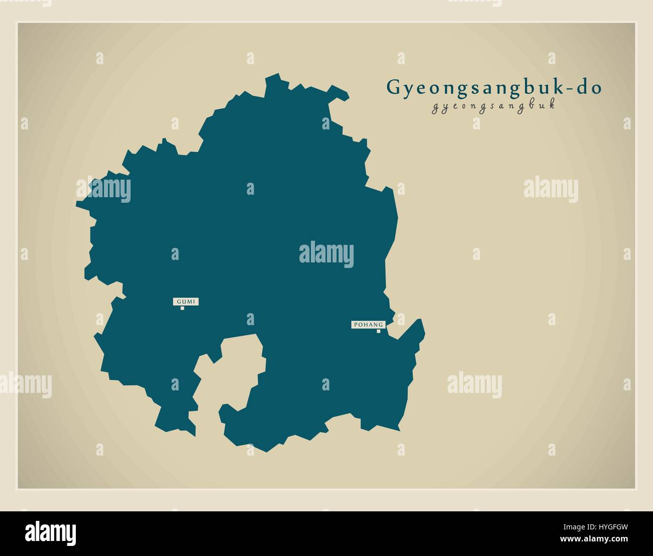 Maps of south korea Stock Vector Images - Alamy