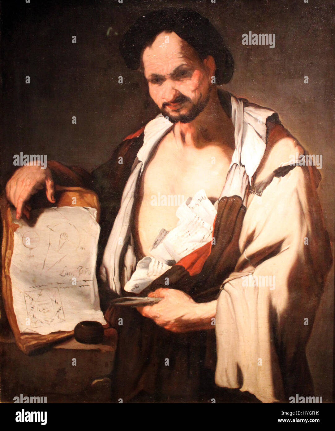 Giordano’s 1690 painting 'Demokrit Anagoria' depicts the philosopher ...