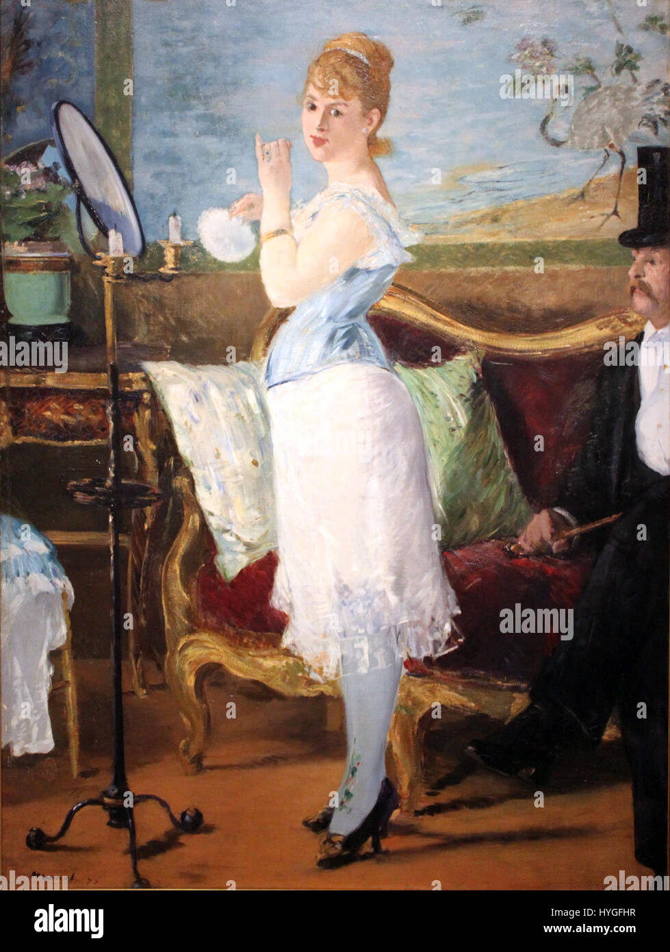 Édouard Manet's *Nana* (1877) is a renowned painting of a young woman ...