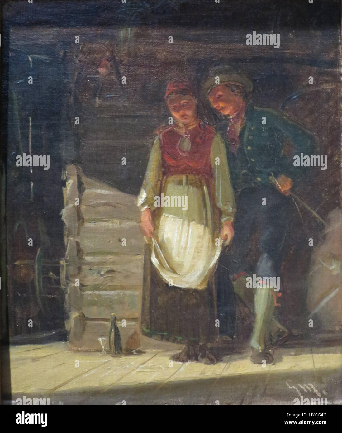 'The Proposal' by Gerhard Munthe, Bergen Kunstmuseum Stock Photo - Alamy