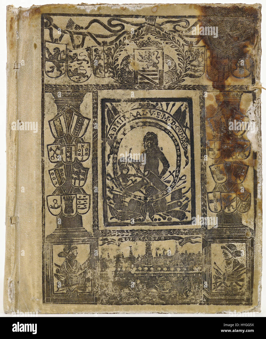 A medieval manuscript band featuring silver stamping, identified by ...