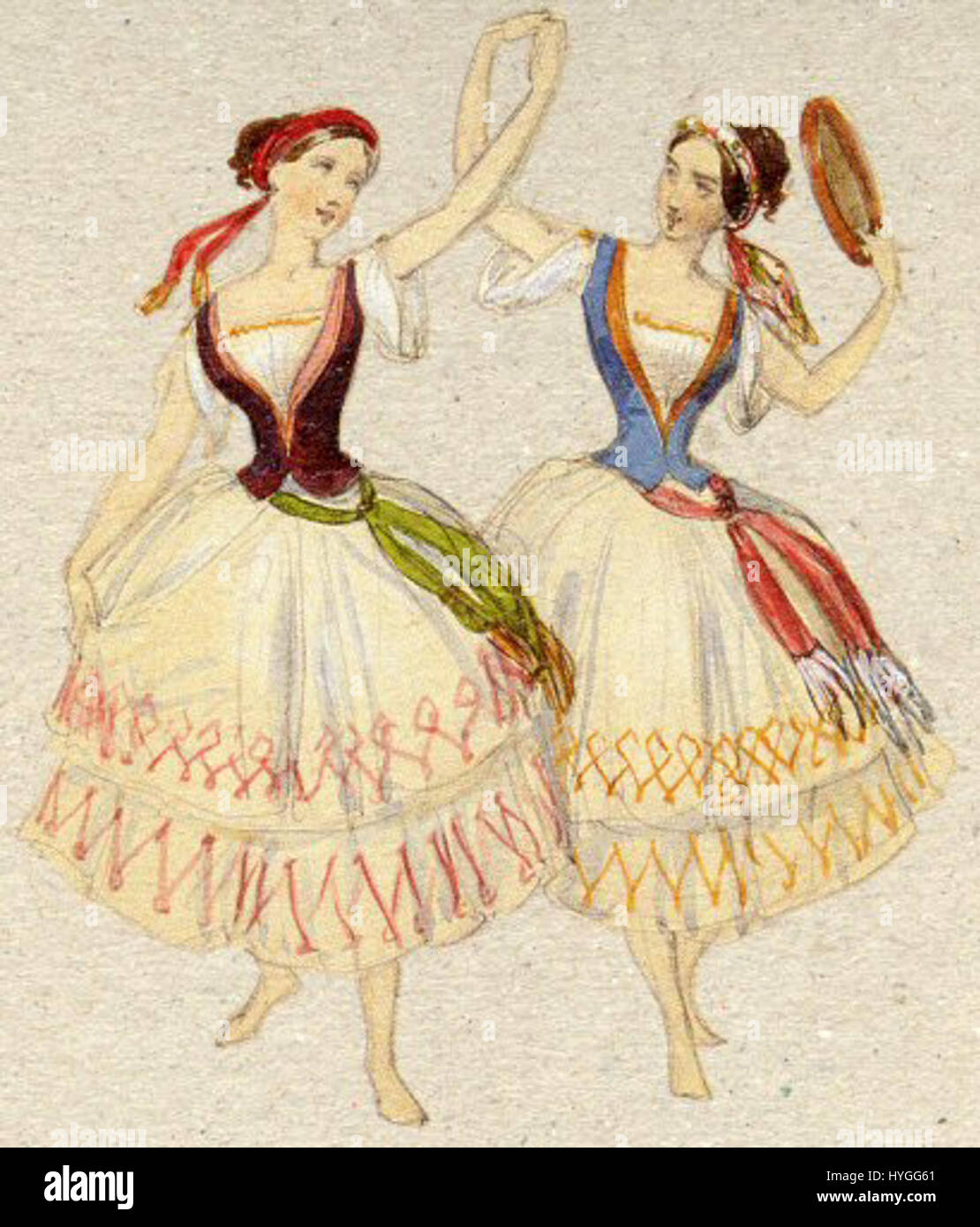 *1855 professional European dancers* refers to a historical depiction ...