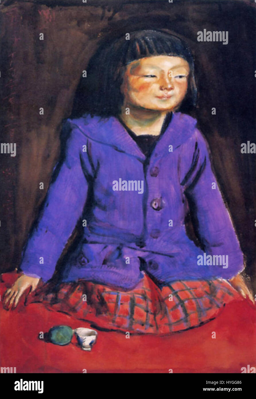 'Reiko Sitting' is a portrait by Japanese artist Kishida Ryusei, known ...