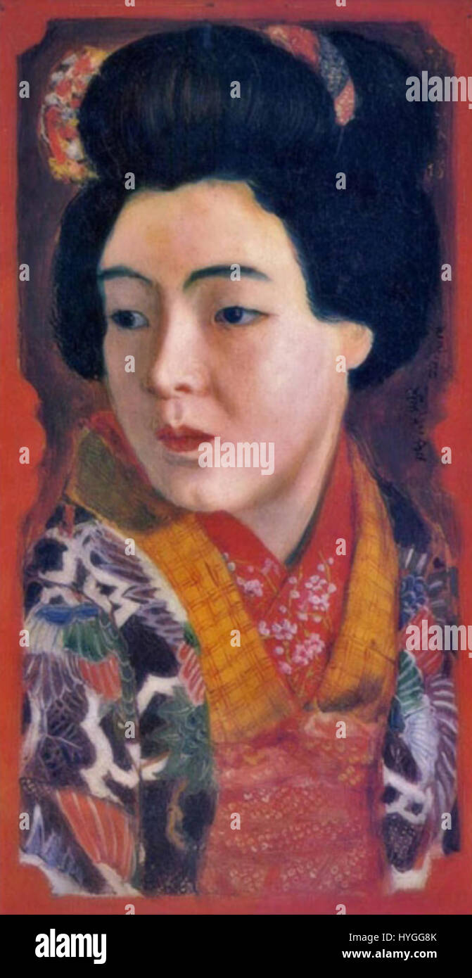 'Reiko, Sixteen Years Old' is a portrait by Japanese artist Kishida ...